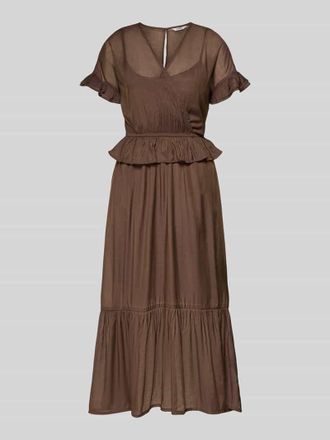 Mbym Maxikleid aus Viskose-Mix im Stufen-Look Modell Gunnvor