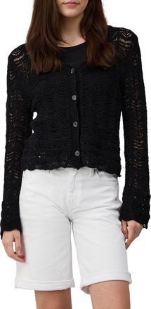 s.Oliver Cardigan aus Ajourstrick mit V-Ausschnitt