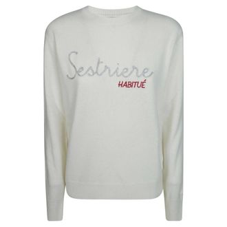 MC2 Saint Barth Pull col rond New Queen - Femme - Pulls - Blanc - Taille: 40 FR