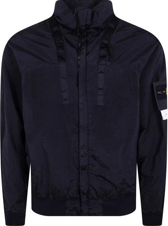 Stone Island Homme, Vestes, Noir, Taille: 2XL Bomber Jacket