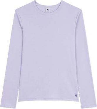 Petit Bateau Tee-Shirt Femme liconique cocotte en Coton Manches Longues