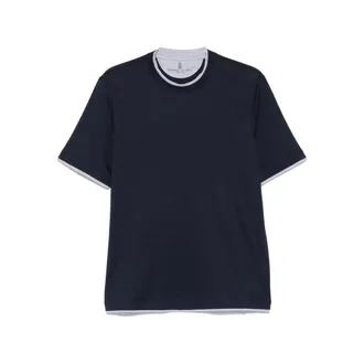 Brunello Cucinelli Layered-effect JerseyT-shirt