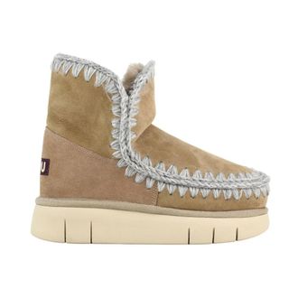 Mou Damen Casual Camel Leder Stiefelette - - Shoes - Damen - Braun - 36 EU