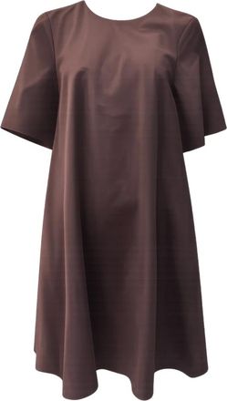 Kaos Kaos, Femme, Robes, Brun, Taille: 40 FR Boxy Cotton Dress