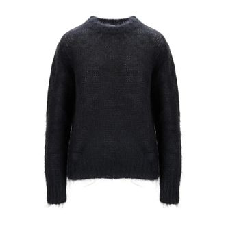 Dsquared2 Mohair-Mix Langarm-Pullover - - Knitwear - Damen - Schwarzk - S