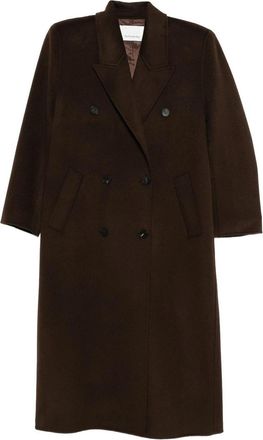 Frankie Shop Manteau Au Genou - Marron