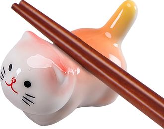 Generic Ornament für Essstäbchen, Stäbchenhalter für Katzen - Stäbchen aus Keramik - Ablage und Halterungen für Essstäbchen, Ornamente für Stäbchen, Ornamente