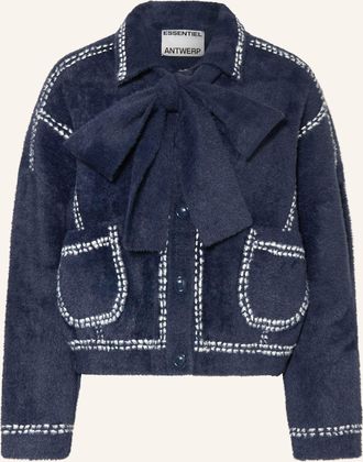 Essentiel Strickjacke Ihoops blau