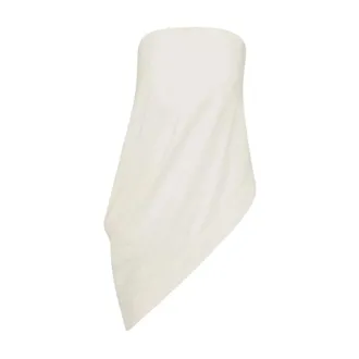 St.Agni Cloud Asymm Drape Top - - Tops - Damen - Wei&szlig; - XS