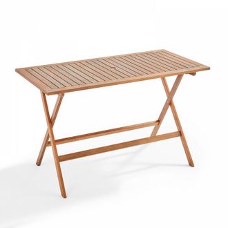 Oviala Table de jardin pliante en bois deucalyptus
