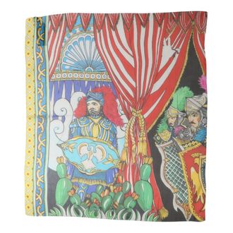 Dolce & Gabbana Foulard Carr&eacute; en Soie Imprim&eacute; - Femme - Accessoires - Multicolore - Taille: ONE Size
