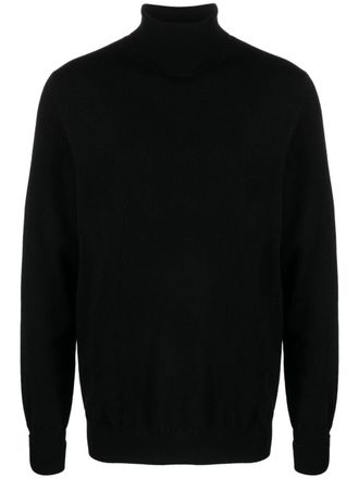 Ballantyne pull en cachemire à col roulé - Noir