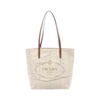 Prada Sac cabas Pre-owned Mistolino Vitel - Femme - Pre-owned - Beige - Taille: ONE Size