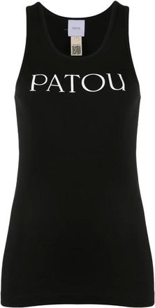 Patou Femme, Tops, Noir, Taille: 42 FR D&eacute;bardeur en jersey