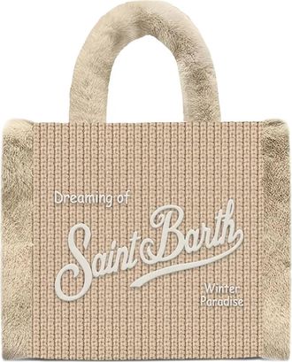 MC2 Saint Barth Colette Tote Bag aus Shearling - Nude