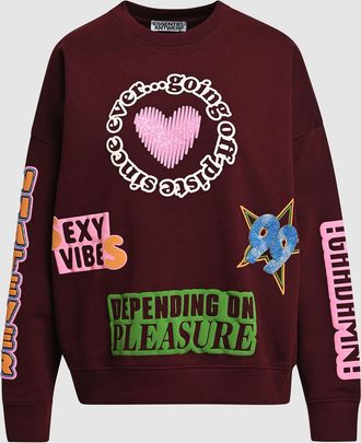 Essentiel Sweatshirt Kampus Bordeaux Multicolore