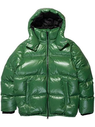 Purple veste imprim&eacute;e &agrave; capuche - Vert