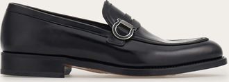 Ferragamo Herren Loafer in Mokassin-Machart mit Gancini-Ornament Schwarz Größe 40.5