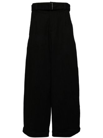 Songzio jean ample Curve à taille ceinturée - Noir