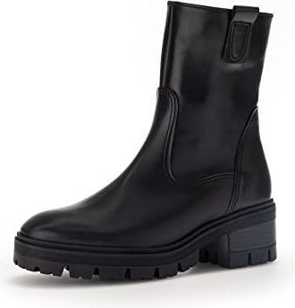 Gabor Femme Bottines, Dame Bottines,Bottillons,Semelle intérieure Amovible,Bottes,Botte,Demi-Botte,Bootie,Noir (Schwarz) / 57,37.5 EU / 4.5 UK