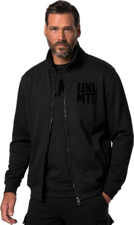 JP1880 Jay-PI Jay-PI Sweatjacke, Fitness, Stehkragen, bis 7 XL schwarz 5XL 828830100-5XL