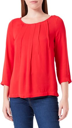 s.Oliver Black Label Damen Bluse kurzarm, Rot, 32 EU