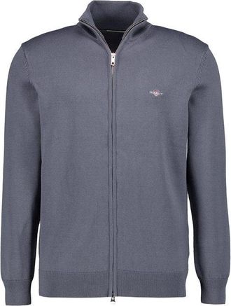 GANT Herren Pullover grau Baumwolle unifarben