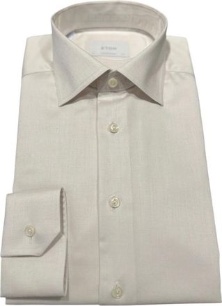 Eton Homme, Chemises, Beige, Taille: XL Signature Twill Shirt
