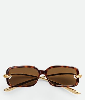 Bottega Veneta Lunettes De Soleil Rectangulaires Knot - Bottega Veneta