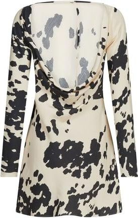 Topshop Robe courte imprim&eacute;e &agrave; dos nu