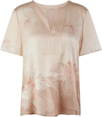 Marc Cain Bluse Rundhals-Ausschnitt Marc Cain ros&eacute;
