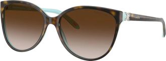 Tiffany & Co. unisex, Accessoires, Brun, Taille: 58 MM Victoria Cat Eye Lunettes de soleil