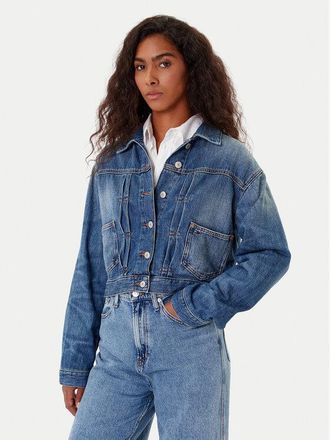 Tommy Jeans Jeansjacke DW0DW21061 Dunkelblau Regular Fit