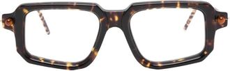 Kuboraum Maske P23 Brille mit eckigem Gestell - Braun