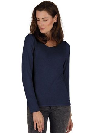 Trigema Longsleeve TRIGEMA Shirt aus Viskose Langarm (1-tlg)