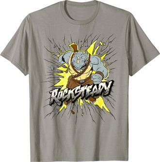 Teenage Mutant Ninja Turtles TMNT Rocksteady Crash Retro Cartoon T-Shirt
