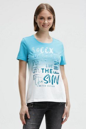 soccx Rundhalsshirt aus Baumwolle