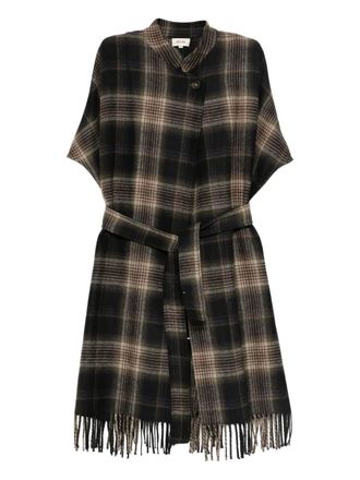 DIEGA veste &agrave; carreaux - Noir