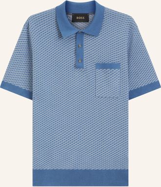 HUGO BOSS Pullover L-Lomato Regular Fit blau