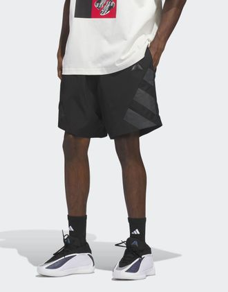 adidas adidas Performance - Anthony Edwards - Reflektierende Shorts in Schwarz