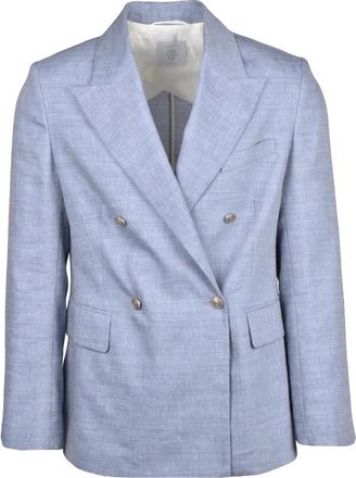 Eleventy Homme, Costumes, Bleu, Taille: S Veste crois&eacute;e