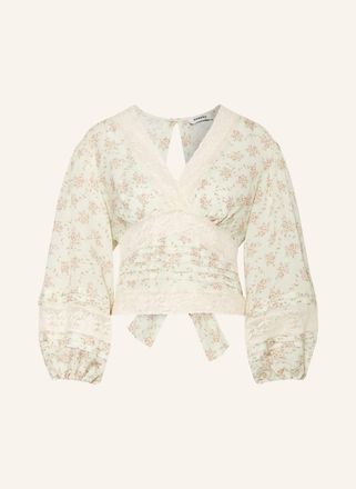 Sandro Sandro Blusenshirt Mit Leinen Und Spitze pink