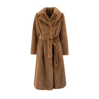 Duno Belted Manteaux - Femme - Manteaux - Brun - Taille: 40 FR