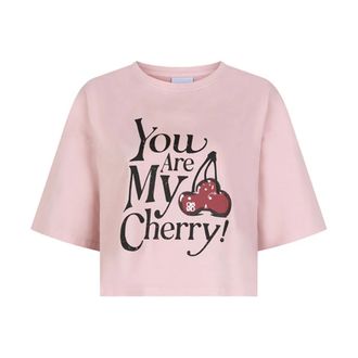 Dante6 Cherry T-Shirt - - Tops - Damen - Rosa - XS