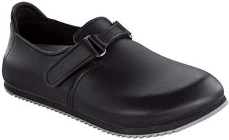 Birkenstock Clog Linz Superlauf, Naturleder, schwarz, normal, Gr&ouml;&szlig;e 36 583184-36 (Damen-Clog Pantoffel Pantolette Latsche Halbschuh Clogs Clogen Treter Arbeitssch