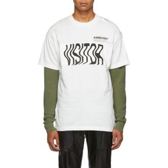 AMBUSH Mens White Cotton T-Shirt