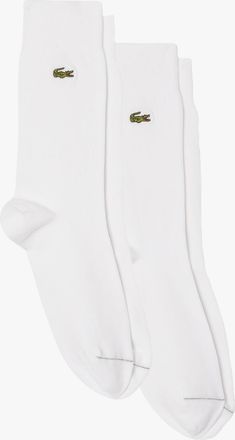 Lacoste Lot de 2 paires de chaussettes en coton m&eacute;lang&eacute;