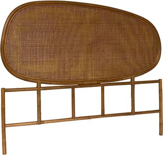 Sweeek Kopfteil aus dunklem Rattan - Samoa