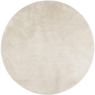 vidaXL Tapis oviedo à poils courts beige ø 160 cm Vidaxl