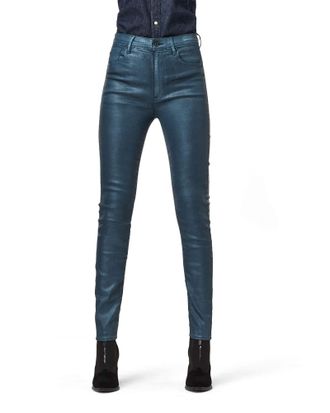 G-Star RAW Damen Kafey Ultra High Skinny Jeans, Blau (Vintage Navy Glint Cobler D15578-5245-B839), 25W / 30L